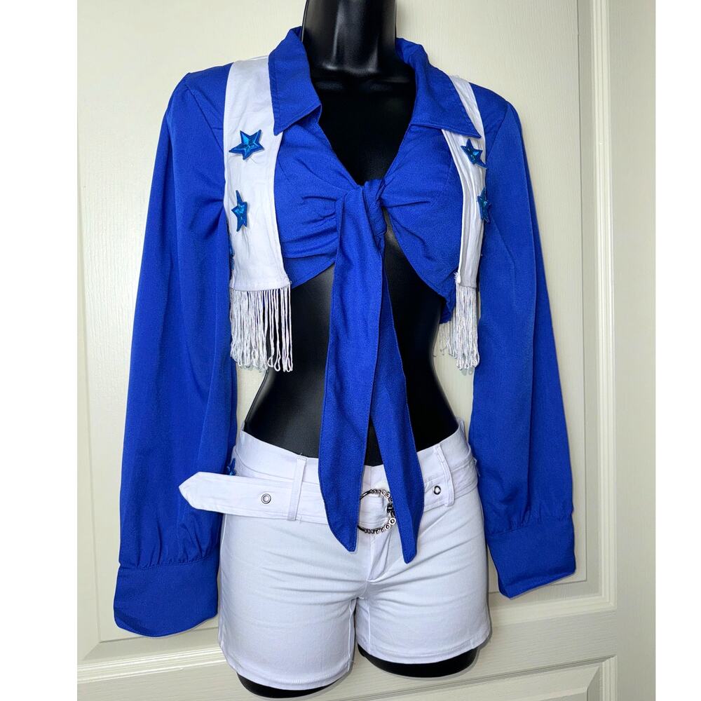 New S Dallas Cowboy Cheerleader Costume Set Outfit Fo… - Gem